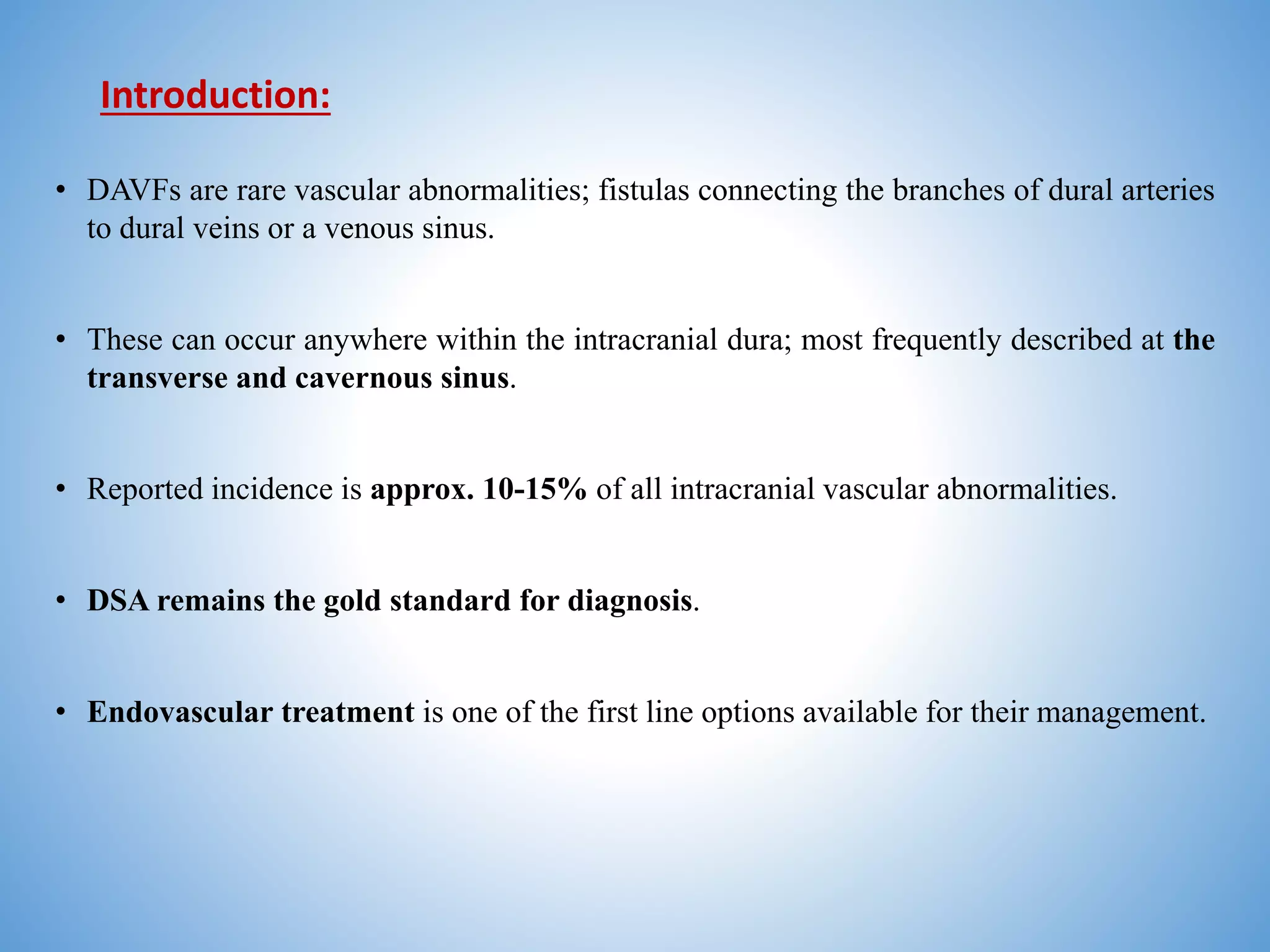 Dural arteriovenous fistula | PPTX