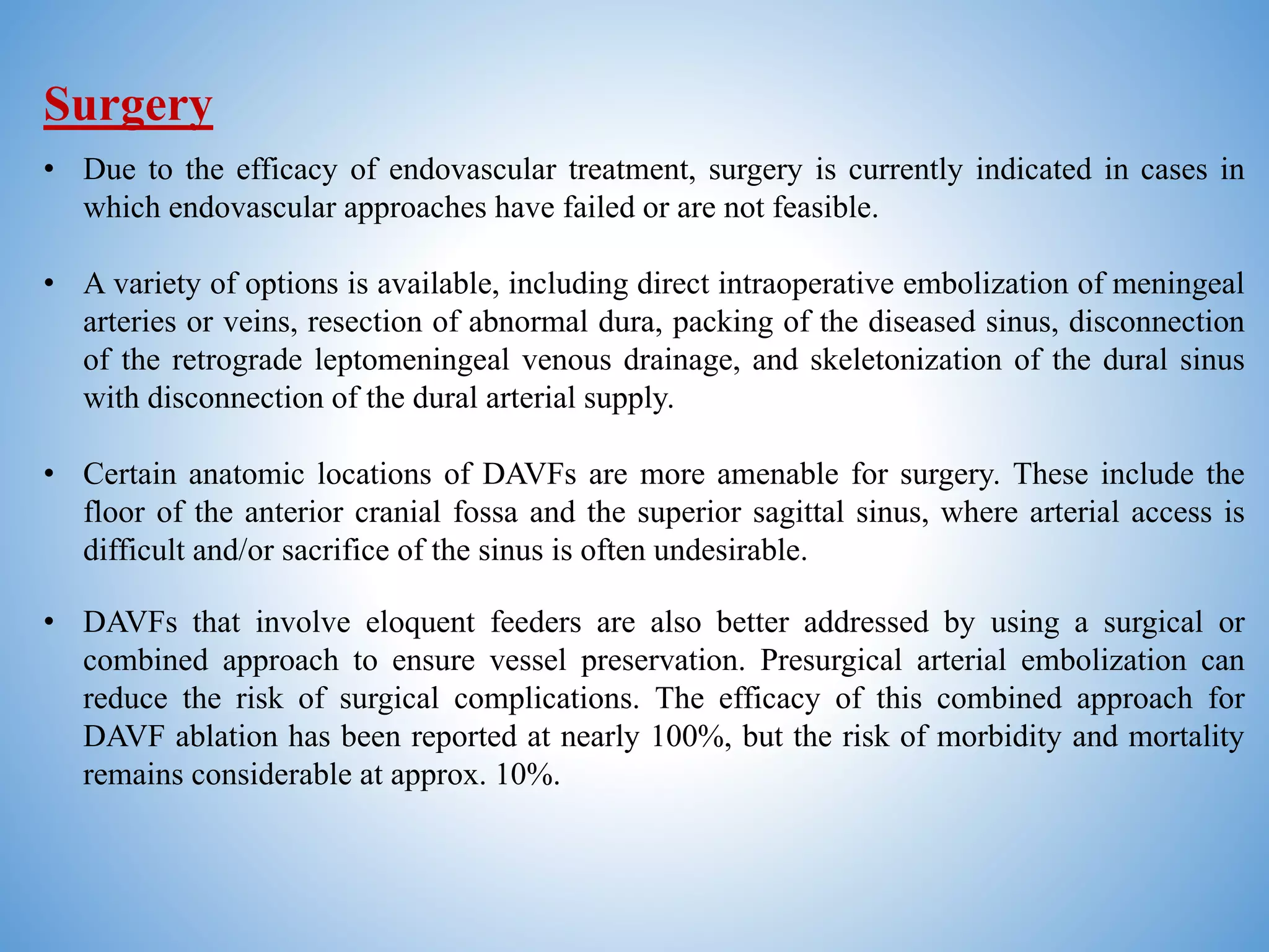 Dural arteriovenous fistula | PPTX