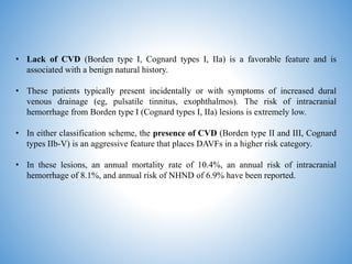 Dural arteriovenous fistula | PPTX