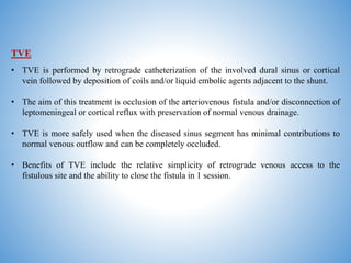 Dural arteriovenous fistula | PPTX