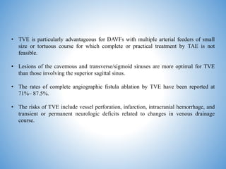 Dural arteriovenous fistula | PPTX