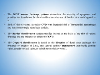 Dural arteriovenous fistula | PPTX