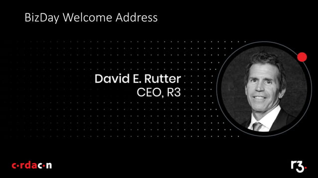 BizDay: David E. Rutter Welcome Address | PPT