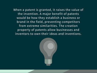 The Importance of Patents | PDF