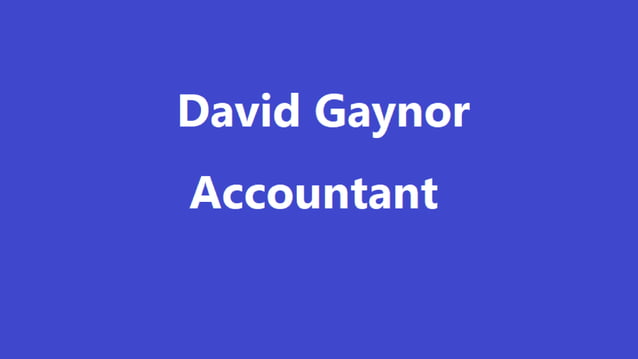 David Gaynor presentation | PPT