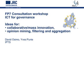 presentation to Fp7 | PPT | Computer Software and Applications | Computing