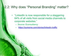 David Petherick: How to build a personal brand using LinkedIn | PPT