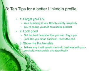 David Petherick: How to build a personal brand using LinkedIn | PPT