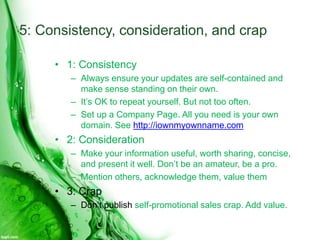 David Petherick: How to build a personal brand using LinkedIn | PPT