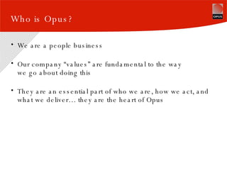 Working with Opus International | PPT