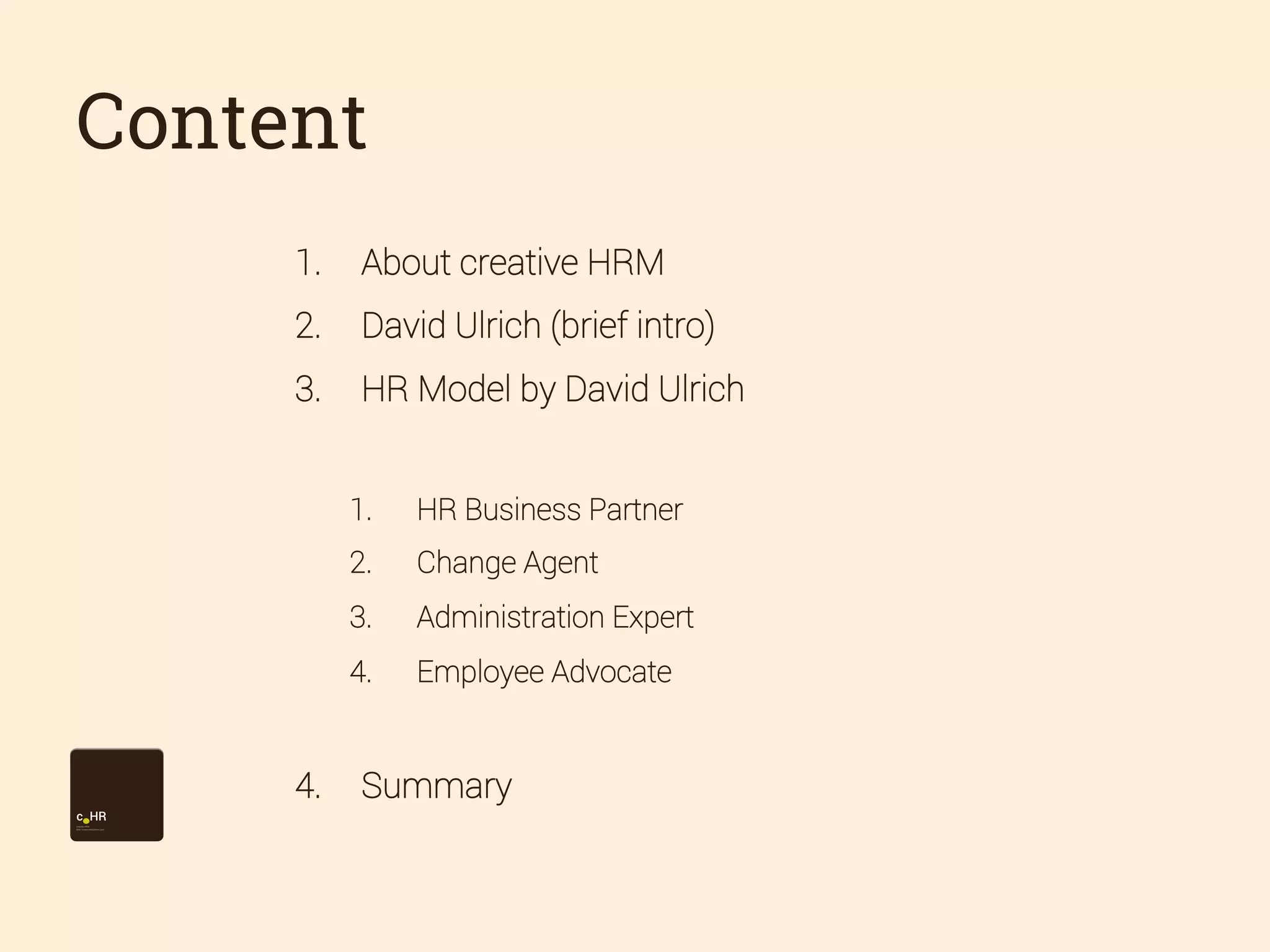 David Ulrich's HR Model | PDF