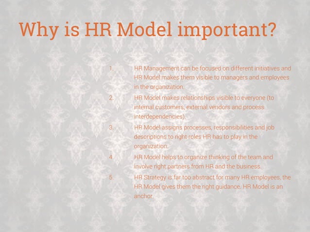 David Ulrich's HR Model | PDF