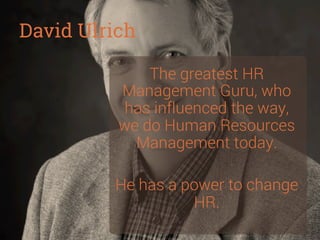 David Ulrich's HR Model | PDF