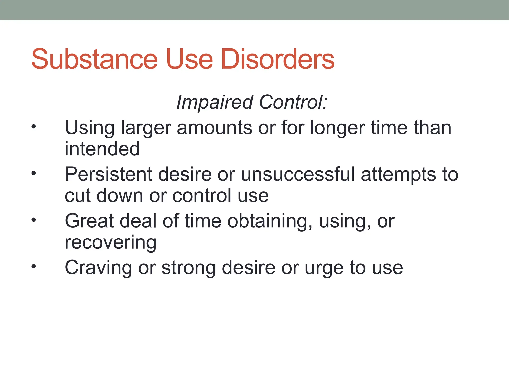 David-Willey-substance use disorders-V-ppt.pptx | Substance Abuse | Diseases and Conditions