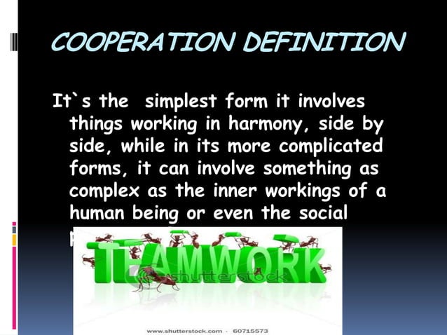 COOPERATION AND COMPETITION | PPTX