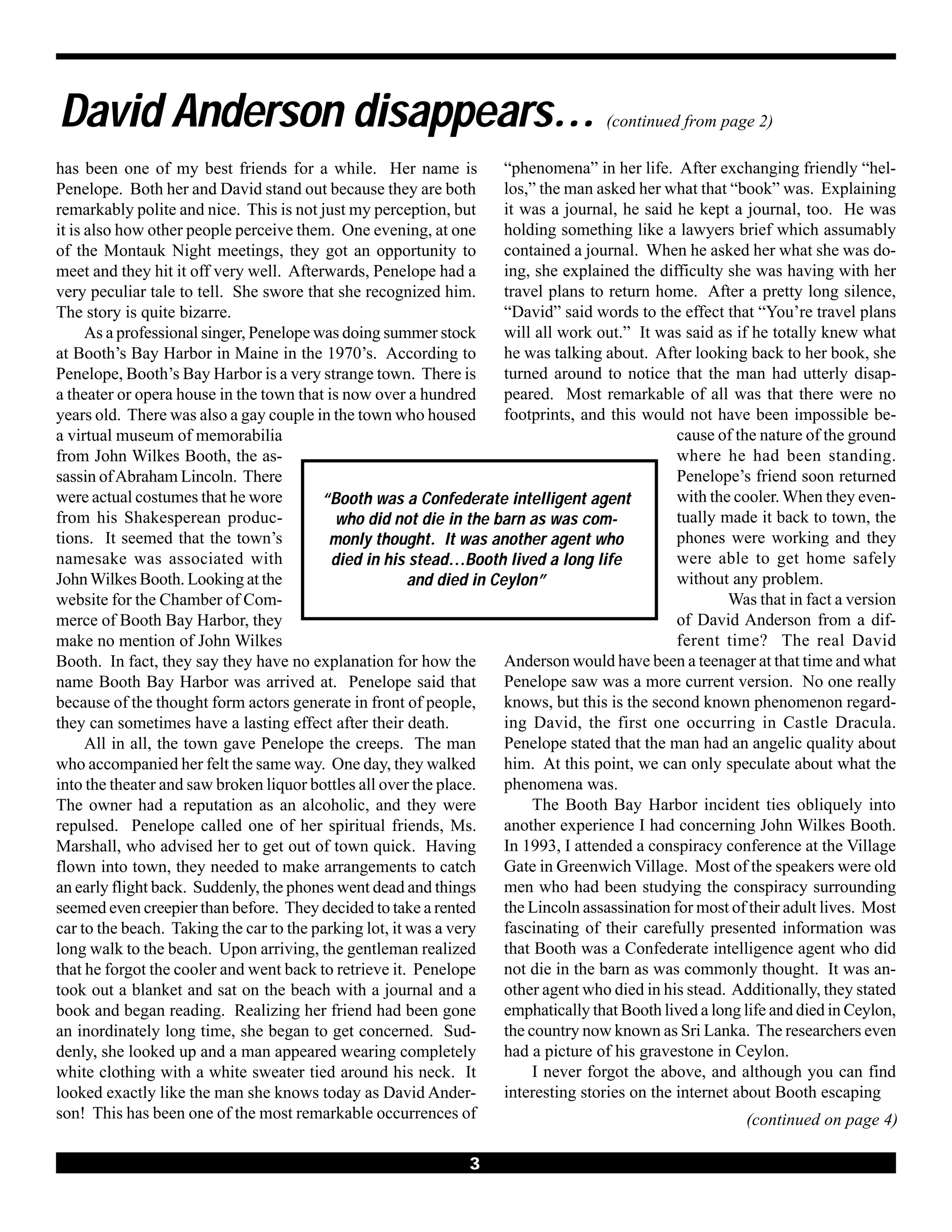 David Anderson, President of Time Travel | PDF