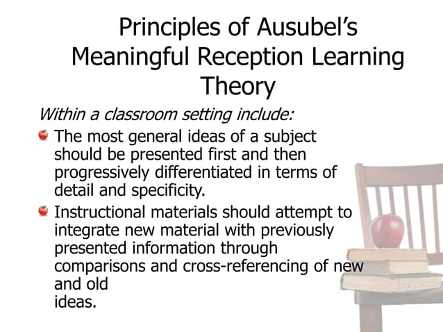 David ausubel | PPTX | Educational Assessment | Education