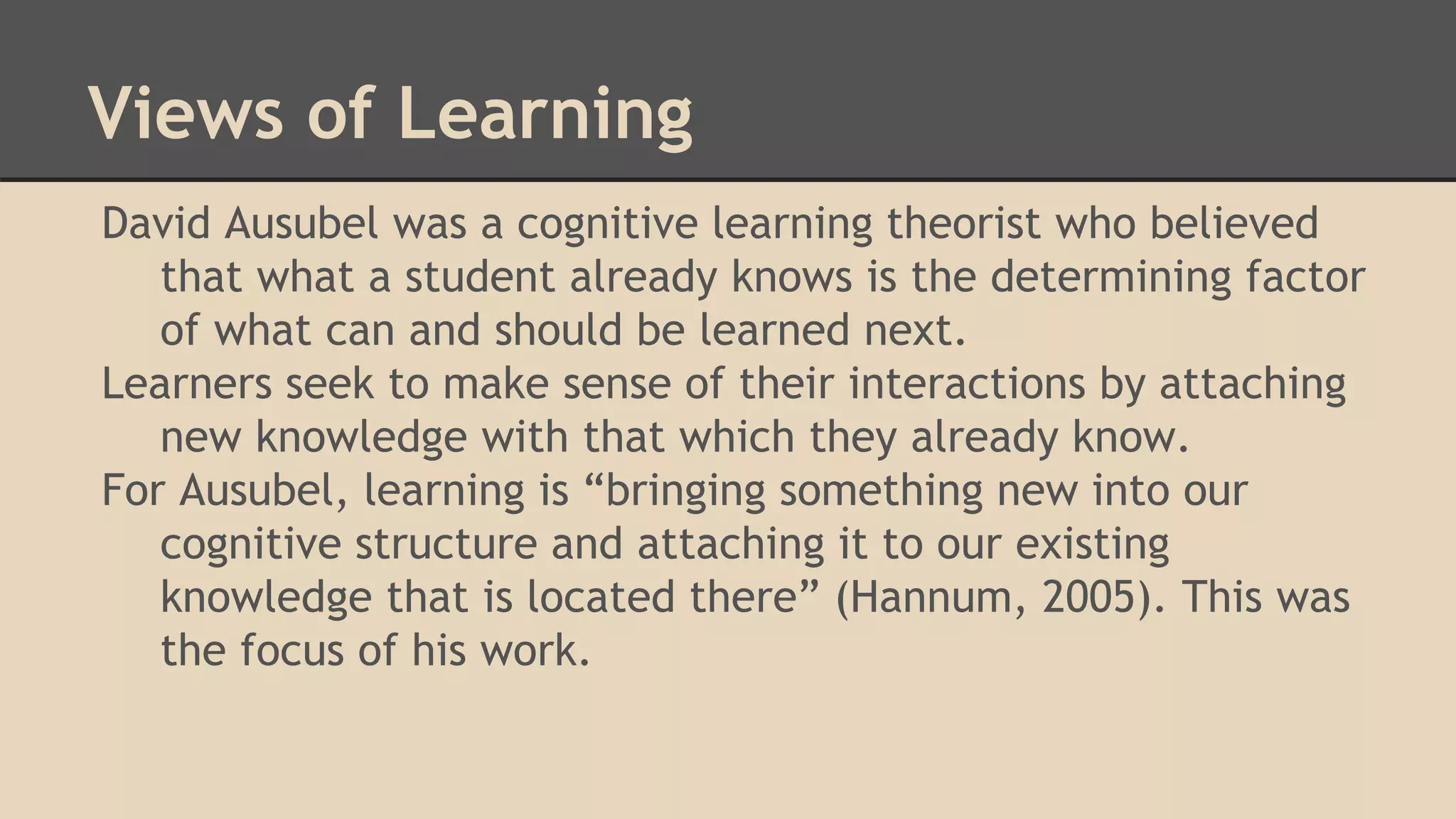 David Ausubel | PPTX