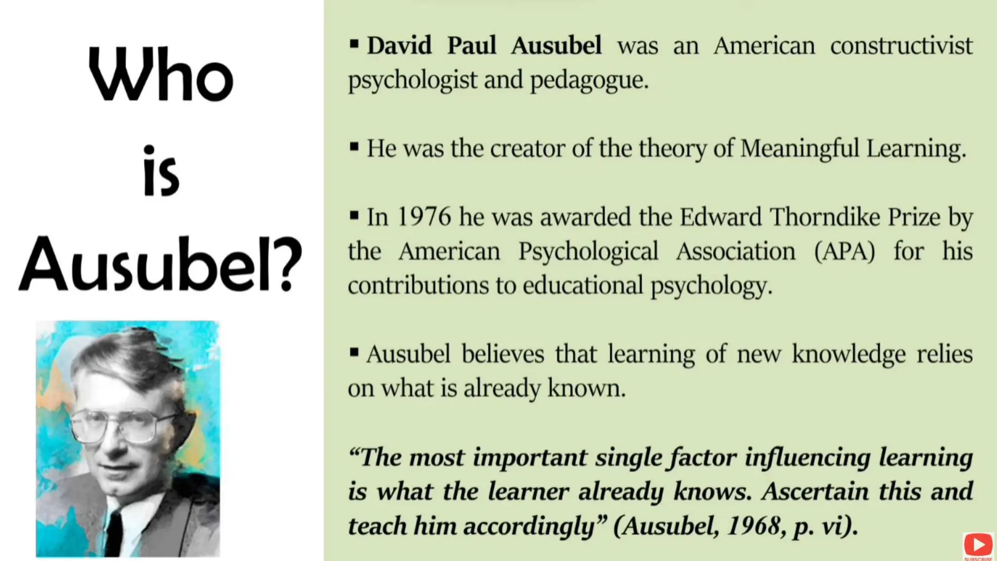 David Ausubel’s Theory of learning PPT by Dr. Jitendranath Goraipptx | PPTX