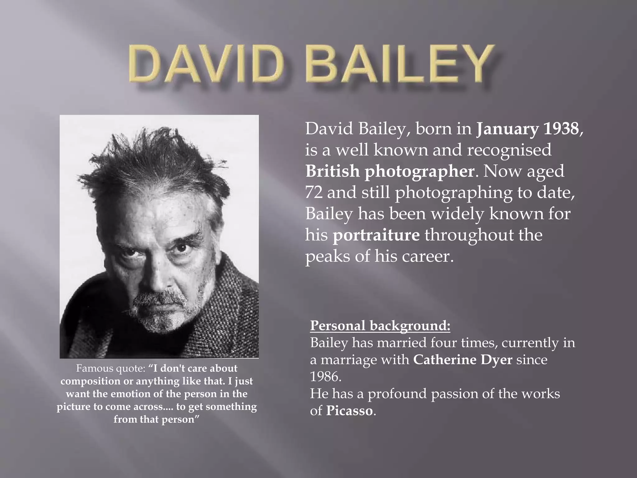 Photography: David bailey | PPTX | Fine Art Photography | Fine Art