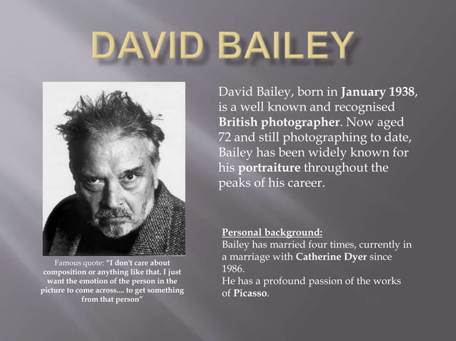 Photography: David bailey | PPT