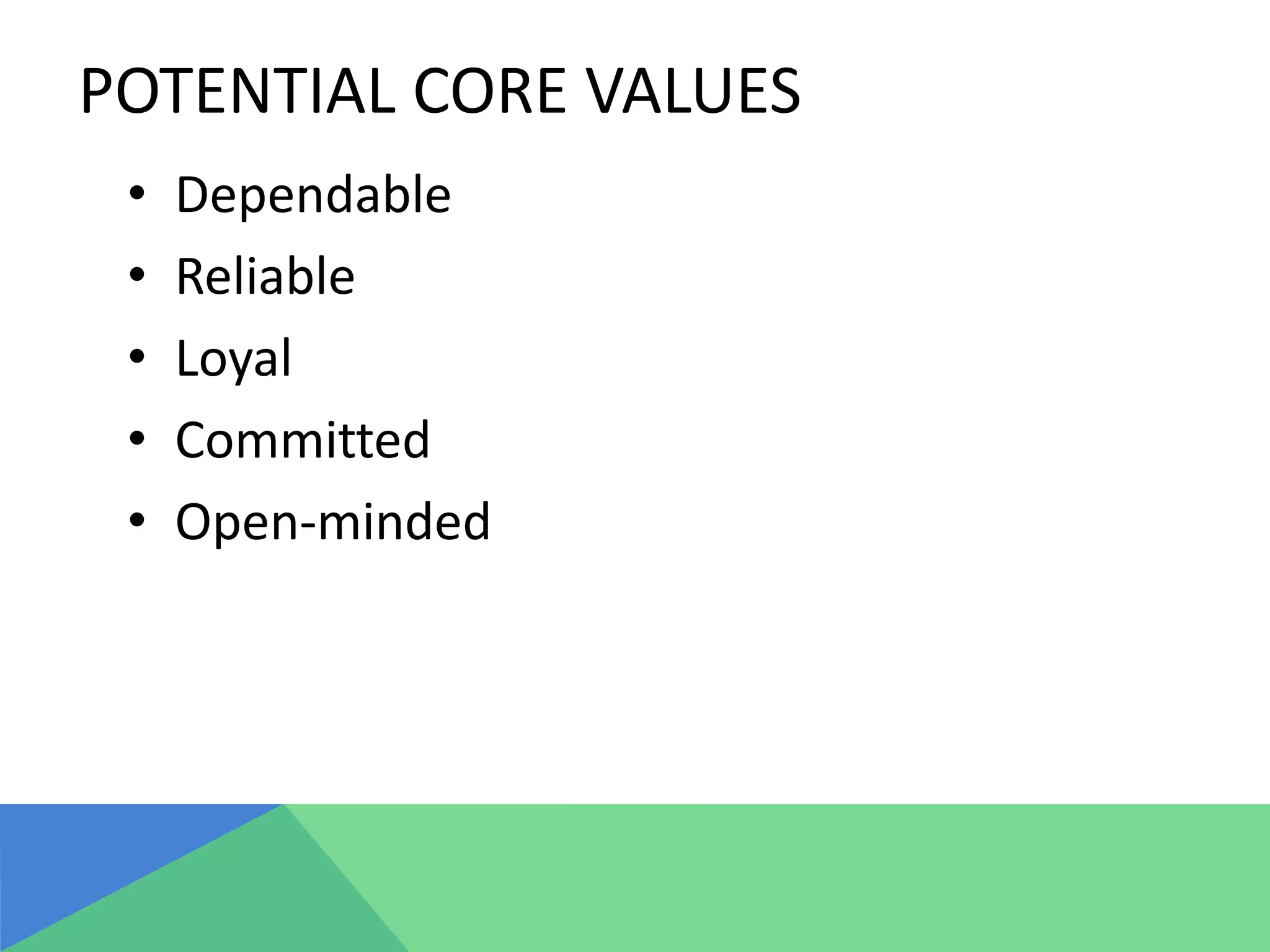 Barrett on Your Core Values | PPT