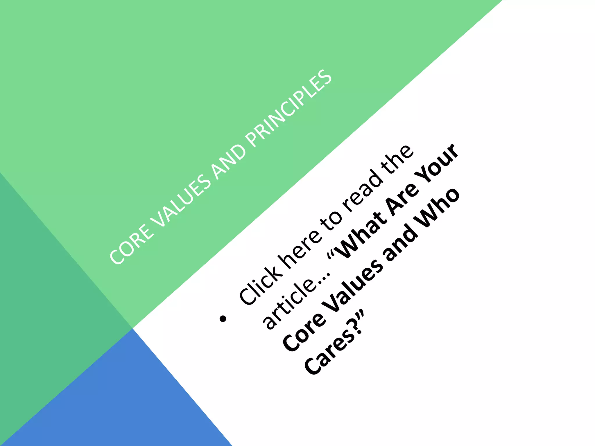 Barrett on Your Core Values | PPT