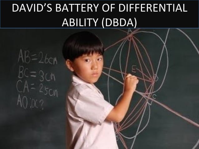 David battery of differential ability | PPT