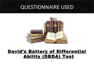 David battery of differential ability | PPT