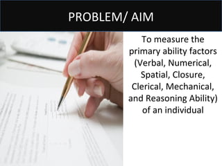 David battery of differential ability | PPT