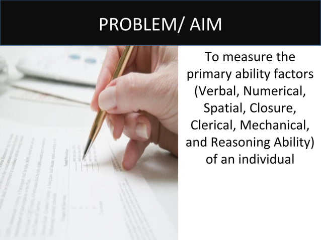 David battery of differential ability | PPT