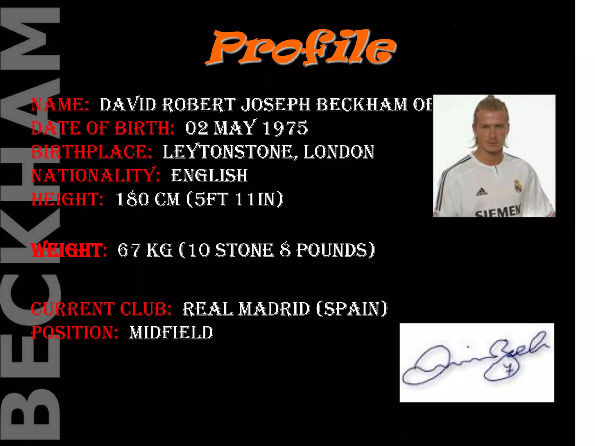 David beckham... | PPTX
