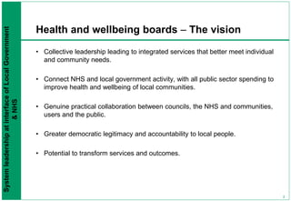 David Behan: The transition to a new health and care system | PPT