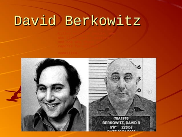 David berkowitz st | PPT