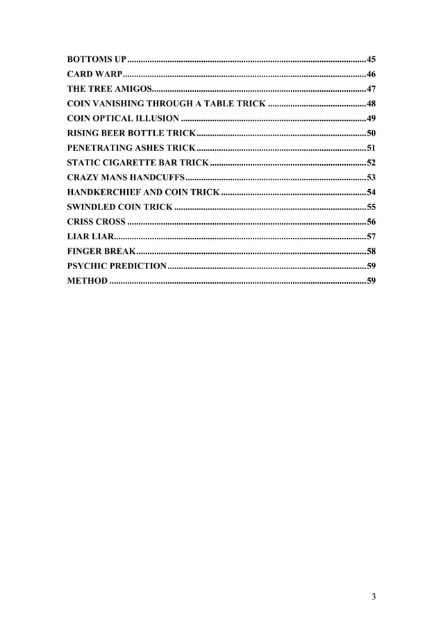 David Blaine Magic Secrets | PDF
