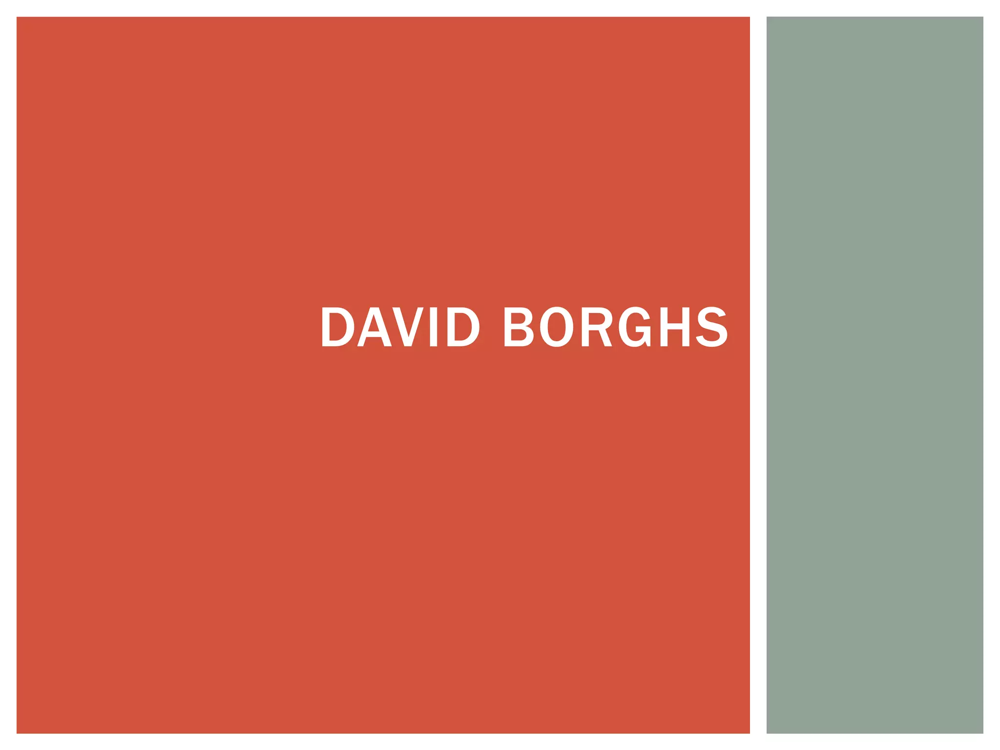 David Borghs | PPT