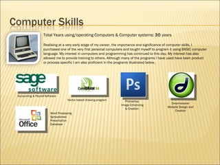 David Borland’S Career Summary | PPT