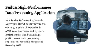 David Boutry - A Senior Software Engineer | PDF