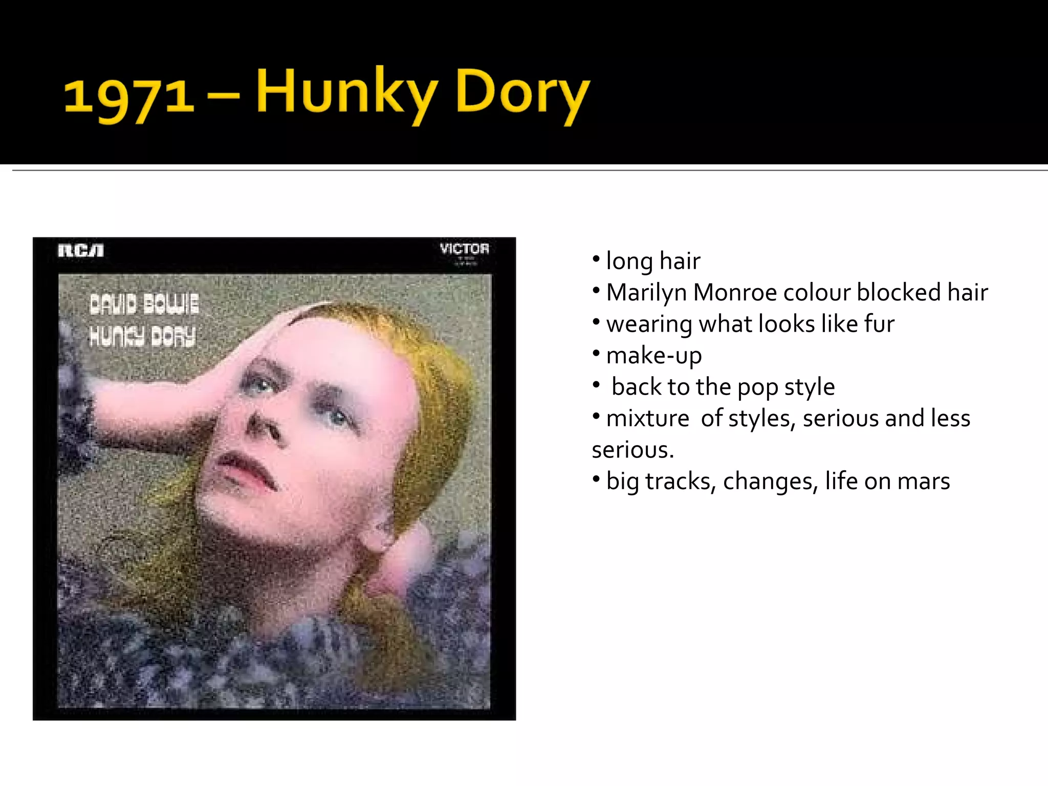 David Bowie The 70s Presentation | PPT