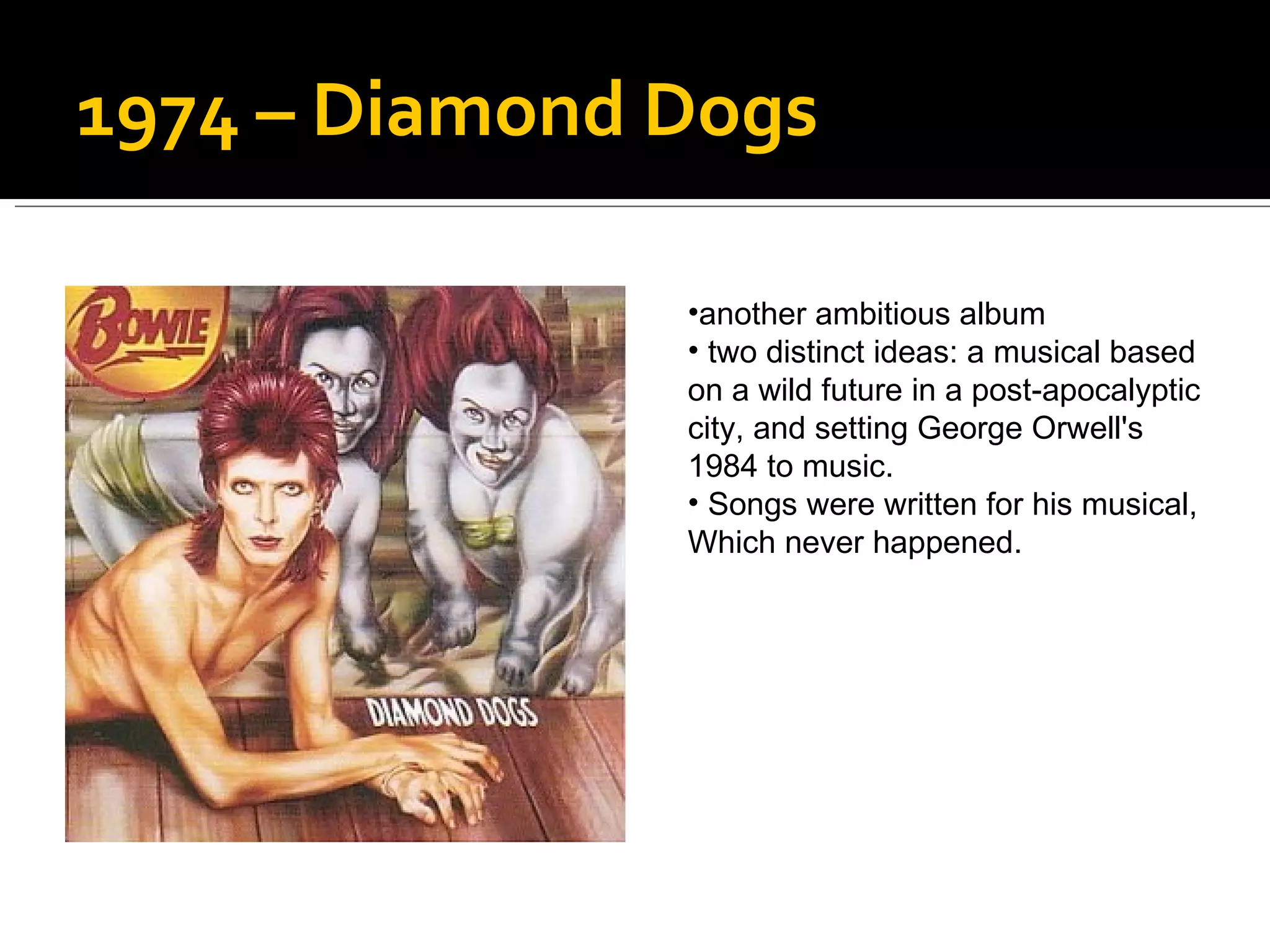 David Bowie The 70s Presentation | PPT