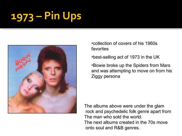 David Bowie The 70s Presentation | PPT | Classic Rock | Rock Music
