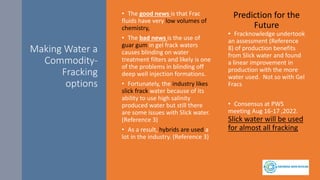 SIGNIFICANT ECONOMIC & PRODUCTION BENEFITS FROM TREATED PRODUCED WATER ...