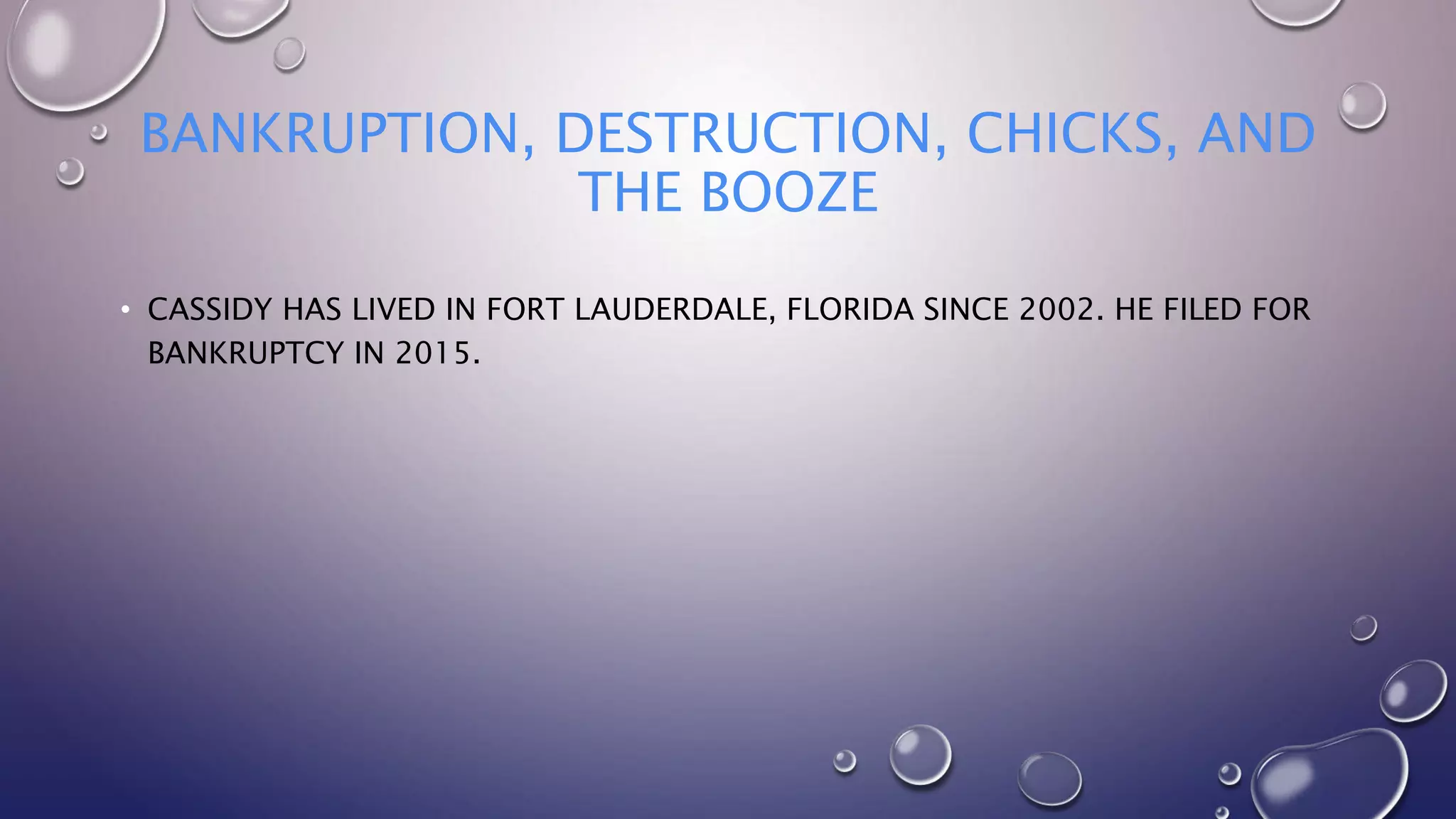 David Cassidy – a force to be reckon with | PPTX