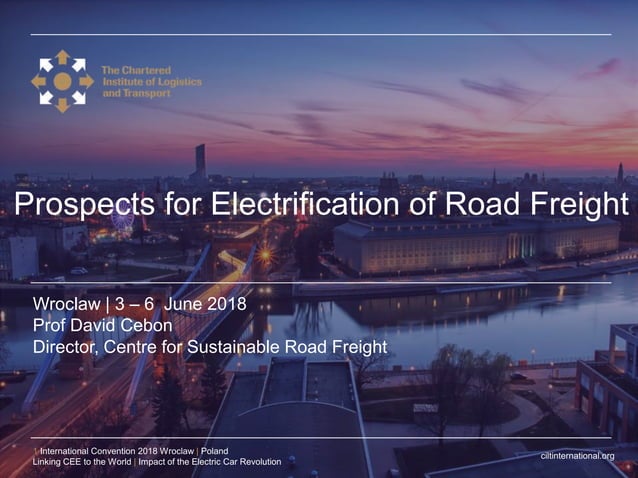 Prospects for Electrification of Road Freight | PPT