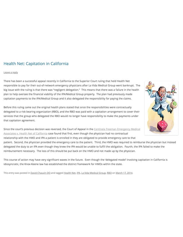 Health Net Capitation | PDF