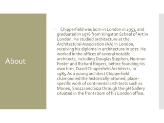 David chipperfield | PPTX