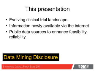 David cocker feasibility_and_web_mining | PPT