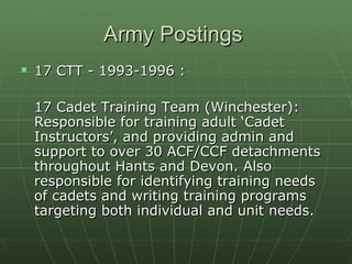 David Collins CV | PPT