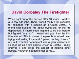 David Corbaley – The Marketing Commando Creation | PPT