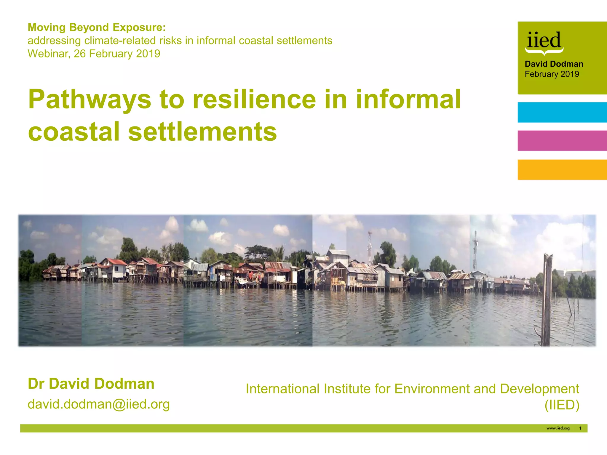 Pathways to resilience in informal coastal settlements | PPT